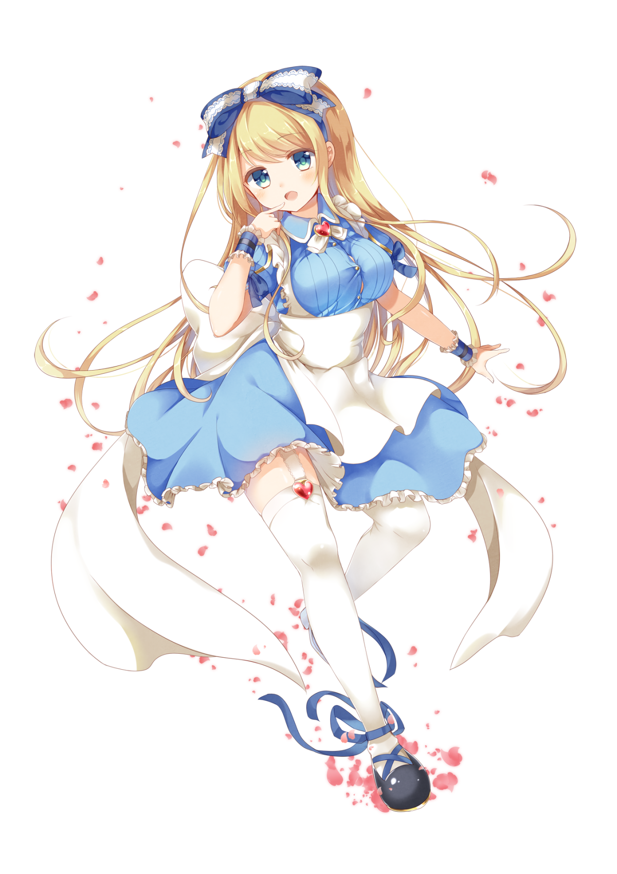 gomano rio alice in wonderland emori miku project alice emu alice dress stockings thighhighs ...